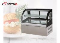 China Desktop Stainless Steel Cake Display Freezer Dynamic Cooling For Supermarket for sale
