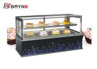 China Three Layer Cake Display Case with Adjustable Toughened Glass Shelves for sale