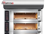 China Commercial 3 Deck 6 Tray Gas Bakery Deck Oven 16.65KW 380V with Cabinet for sale