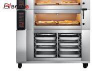China Commercial 3 Deck 6 Tray Gas Bakery Deck Oven 16.65KW 380V with Cabinet for sale