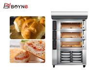 China Commercial 3 Deck 6 Tray Gas Bakery Deck Oven 16.65KW 380V with Cabinet for sale