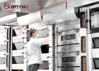 China Touch Screen 3 Deck 9 Trays Electric Bread Baking Oven for big output bread for sale