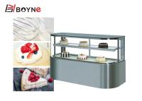 China Bakery Shop D Shape Fan Cooling Cake Display Chiller for sale