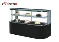 China Bakery Shop D Shape Fan Cooling Cake Display Chiller for sale