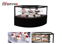 China Commercial Cake Display Case Air Cooling Fan Shaped Cake Chiller Showcase for sale
