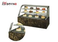 China Air Cooling Cake Display Case Commercial Double Curved Chiller for sale