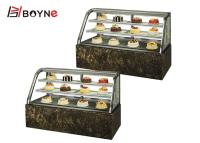 China Air Cooling Cake Display Case Commercial Double Curved Chiller for sale