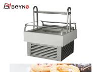 China R134A Air Cooling Cake Display Case Floor Type Bakery Cabinet 1000mm Sliding Door for sale