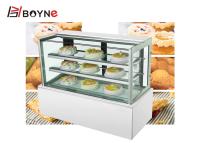 China 6 Layer Vertical Cake Display case Tempered Glass Bakery Chiller Cabinet for sale
