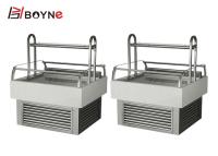 China 1350W Dynamic Cooling Cake Display Case Open Type Single Layer 220V 1800mm for sale