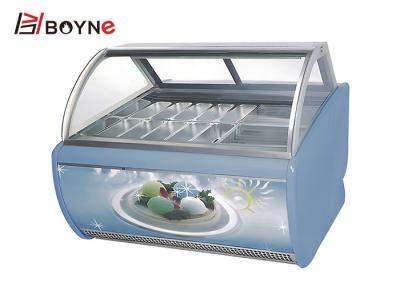 China Commercial Snack Shop Ice Cream Display Showcase for sale