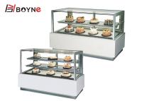 China Glass Cake Display Chiller 900mm Pastry Showcase Cabinet 220V for Coffee Bakery Shop for sale