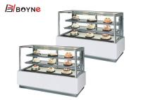 China Glass Cake Display Chiller 900mm Pastry Showcase Cabinet 220V for Coffee Bakery Shop for sale