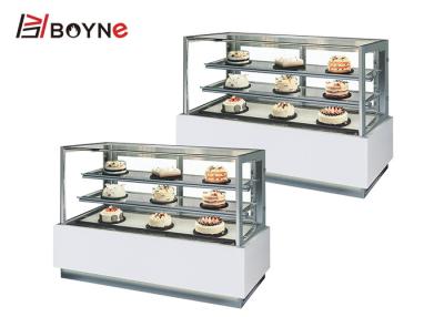 China Glass Cake Display Chiller 900mm Pastry Showcase Cabinet 220V for Coffee Bakery Shop for sale
