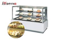 China Glass Cake Display Chiller 900mm Pastry Showcase Cabinet 220V for Coffee Bakery Shop for sale
