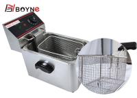 China Commercial 4L Single Tank Electric Deep Fryer 2.86kW 220V Stainless Steel for sale