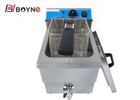 China SS201 Commercial Electric Deep Fryer 12L Single Tank 3.25kW 220V Table Top for sale