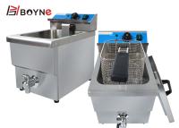 China SS201 Commercial Electric Deep Fryer 12L Single Tank 3.25kW 220V Table Top for sale