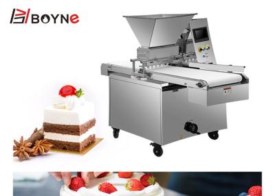 China Automatic Cake Filling Machine 620mm Belt 220V PLC Memory Function Bakery Equipment for sale