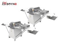 China Floor Type Pizza Dough Press Machine 0.5-38mm Folding Stainless Steel Dough Sheeter for sale