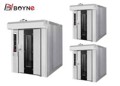 China Commercial Electric Hot Air Rotary Oven 52kw 32 Trays 400x600mm Stainless Steel for sale