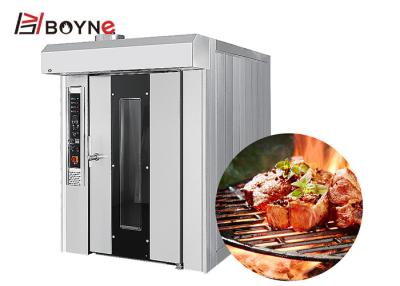 China 32 Tray Hot Air Rotary Gas Bakery Oven 2060kg Stainless Steel 400x600mm for sale