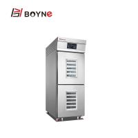 China 18 Trays Bakery Processing Equipment Vertical Kitchen Freezer Chiller Bread Dough Proofer Single Door for sale