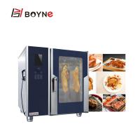China 18.5kW 10 Trays Stainless Steel Steam Combi Oven 380V Commercial Kitchen Cooking Equipment for sale