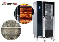 China Gas Commercial Combi Oven 10 Tray 304 Stainless Steel 910x820x1080mm 20kW 380V for sale