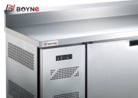 China Stainless Steel One Door Counter Refrigerator Prep Table 0.221kW 75kg Commercial Workbench for sale