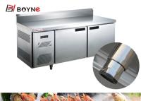 China Stainless Steel One Door Counter Refrigerator Prep Table 0.221kW 75kg Commercial Workbench for sale