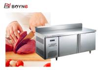 China Ventilated Salad Working Bench Three Doors 304 Stainless Steel Refrigerator 0.221kW 102kg for sale