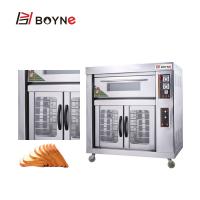 China Electric Bakery Two Deck Four Tray Deck Oven with Twelve Proofer for sale