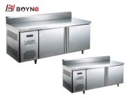 China Ventilated Commercial Workbench Refrigerator Double Door chiller or freezer for sale