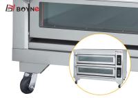 China Three Layer Six Trays Deck Oven With Long Glass Electric 380v  with digital computer for sale