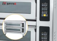 China Three Layer Six Trays Deck Oven With Long Glass Electric 380v  with digital computer for sale