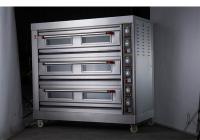 China Hotel Stainless Steel Three Deck Six Trays Industrial Baking Oven 380V 19.8kW for sale