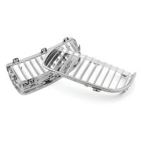 China Custom OE NO. Matte Black Double Slat Line Front Grille for BMW E90 E91 M POWER Style for sale