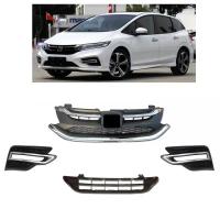 China CLA Honeycomb Matt Black Car Chrome Front Grille for Honda Jade 2017 2018 2019 2020 FR1 71121-T4N-H71 for sale