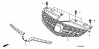 China honda and Durable Car Front Grill For Honda CITY Chrome Grill OEM Standard Size for sale
