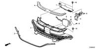 China Auto Body System Front Grille Cover 71121-T5H-H50 for Honda Jazz/FIT GK5 OEM Standard for sale