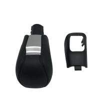 China Plastic Black Leather Car Gear Shift Knob Cover for HONDA Civic FC1 FC7 2015 2016 2017 for sale