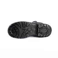 China Embossed Cow Leather Steel Toe Cap Steel Plate Safety Shoes Boots for sale
