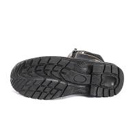 China Non Slip PU Sole Anti Static Anti Scratch Steel Toe Safety Shoes High Cut Casual Industrial Genuine Leather for sale