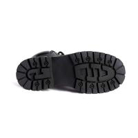China Black Color Goodyear Safety Shoes Smooth Cow Leather Upper EVA Insole Rubber Outsole Protective for sale