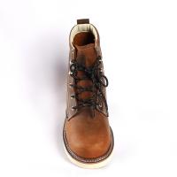 China Anti Puncture Goodyear Safety Shoes Rubber Outsole Crazy Horse Leather Upper Fashion Style Unisex for sale