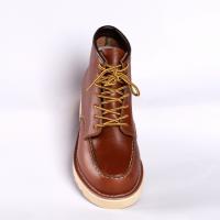 China Reddish Deep Color Work Safety Shoes Unisex BK Mesh Lining Fashion Style Goodyear Protective for sale