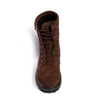 China All Seasons  High Cut Type Protective Safety Shoes Reddish Fabric Upper Comfortable Insole for sale