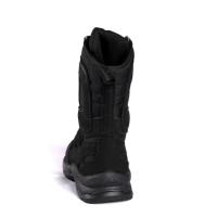 China Black Deep Color High Cut PU Outsole Air Mesh Lining Unisex Oxford Fabric Upper Safety Shoes for sale