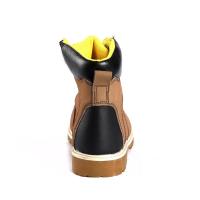 China Brown Cow Leather Goodyear Work And Safety Shoes Upper Rubber Sole Custom Protective Function All Seasons for sale